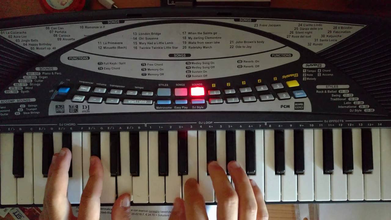 Pink Floyd - Comfortably Numb (keyboard cover on Bontempi B409) - 4K ...