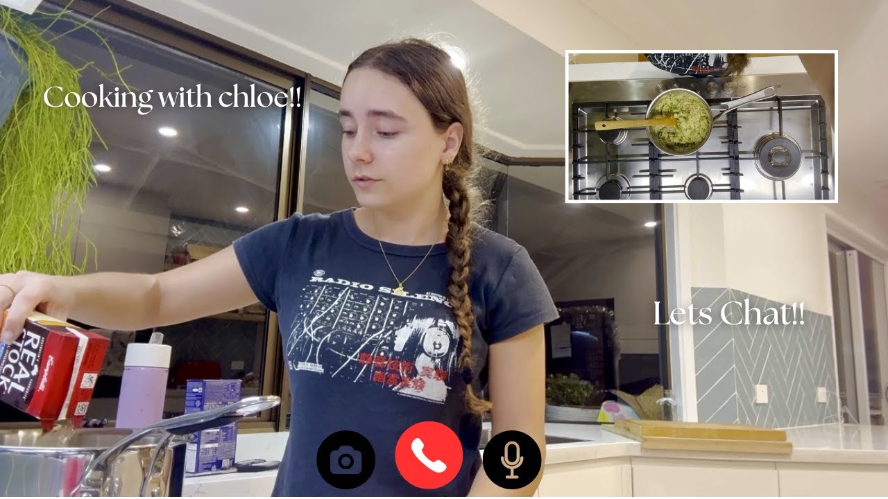 pov: we facetime while I make dinner | COOKING WITH CHLOE EP1 - YouTube