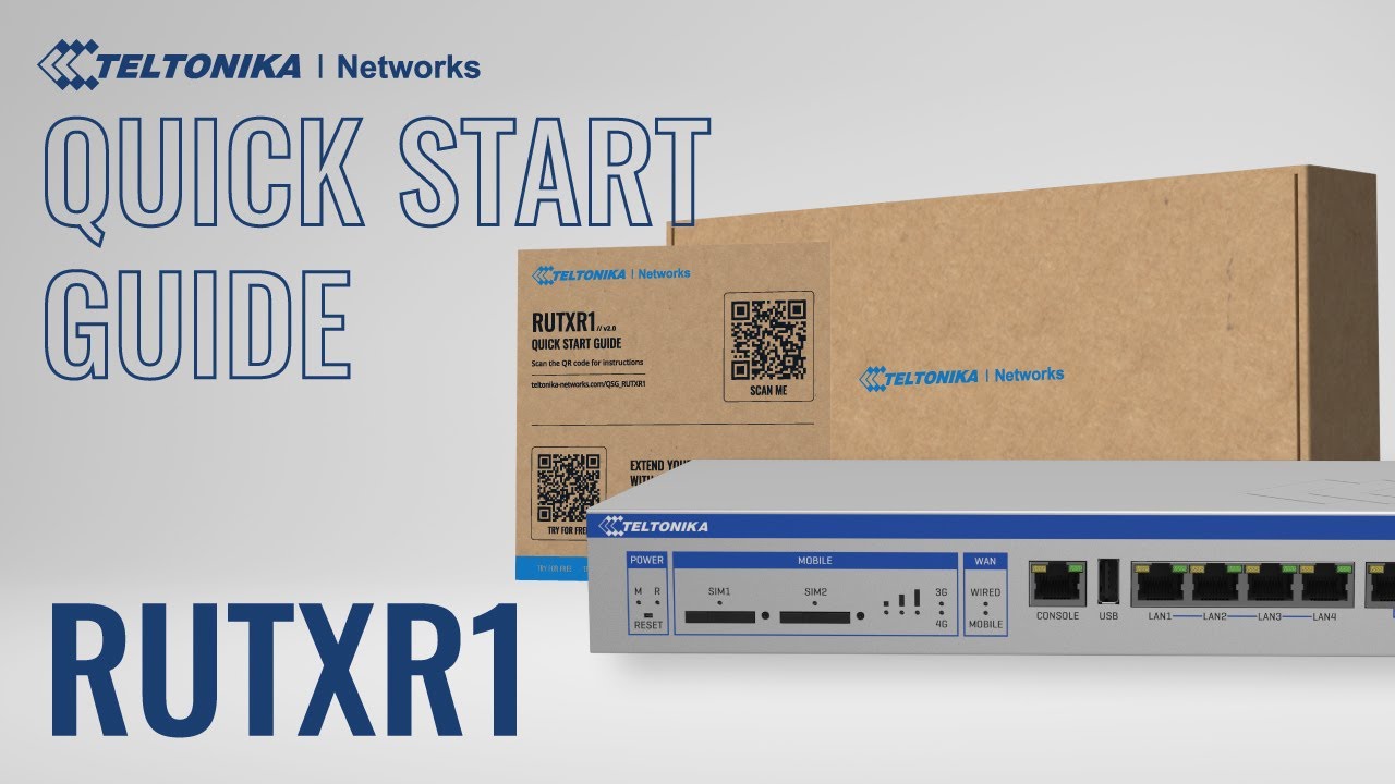 RUTXR1 Enterprise Router Quick Start Guide | Teltonika Networks - YouTube