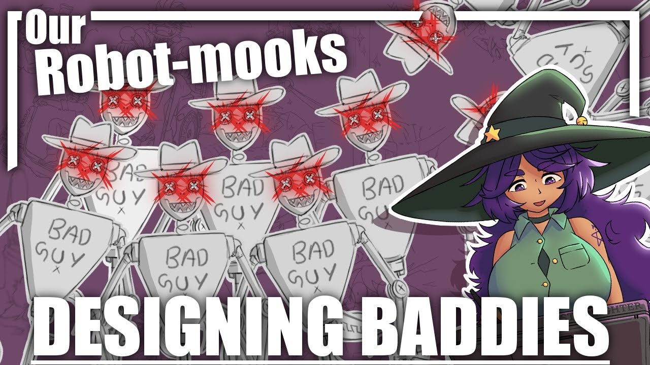 Designing some Baddies! Robot mooks! - YouTube