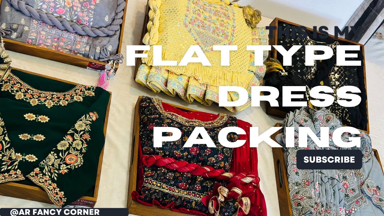 Flat type dress packing @arcreations3733 - YouTube