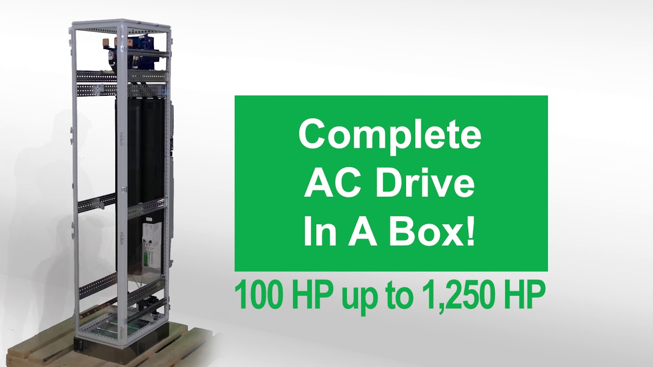Unidrive DFS - a complete AC drive in a box - YouTube