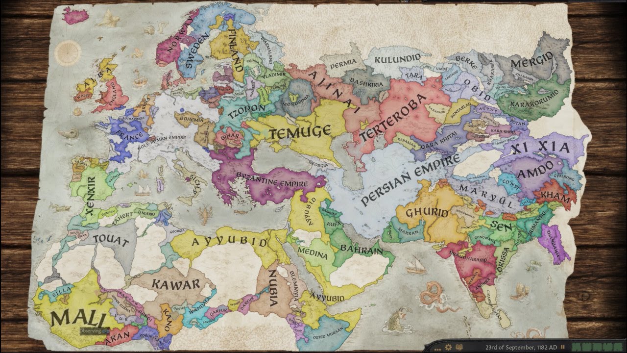 CK3 Timelapse but its the historical invasions mod (867) - YouTube