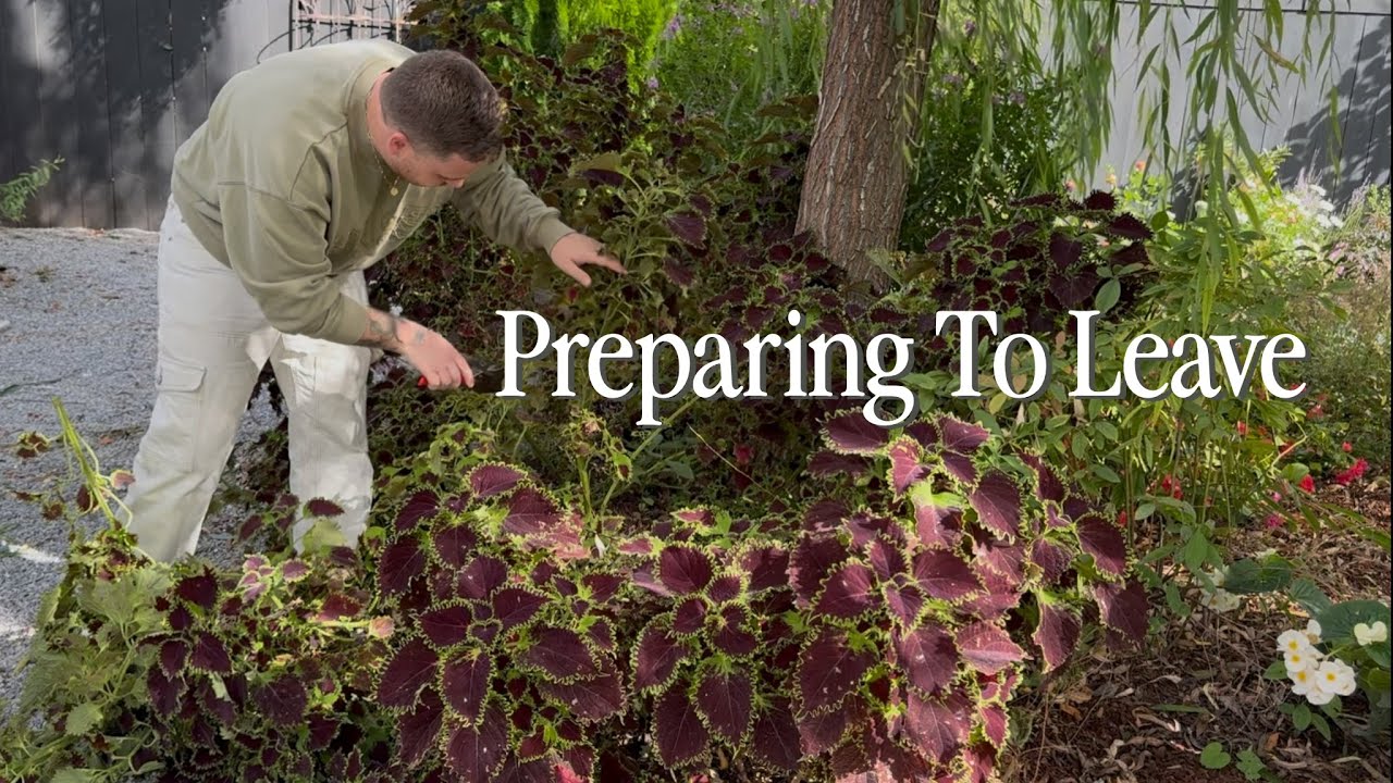 Greenhouse Cleanup Before We Leave Town! || Visit Our Garden - YouTube