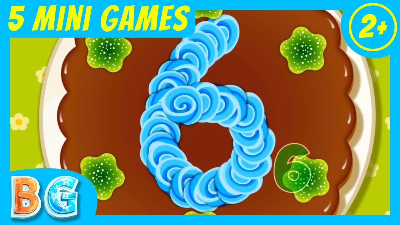 Numbers And Colors For Kids | Cute Video Games For Preschoolers - YouTube
