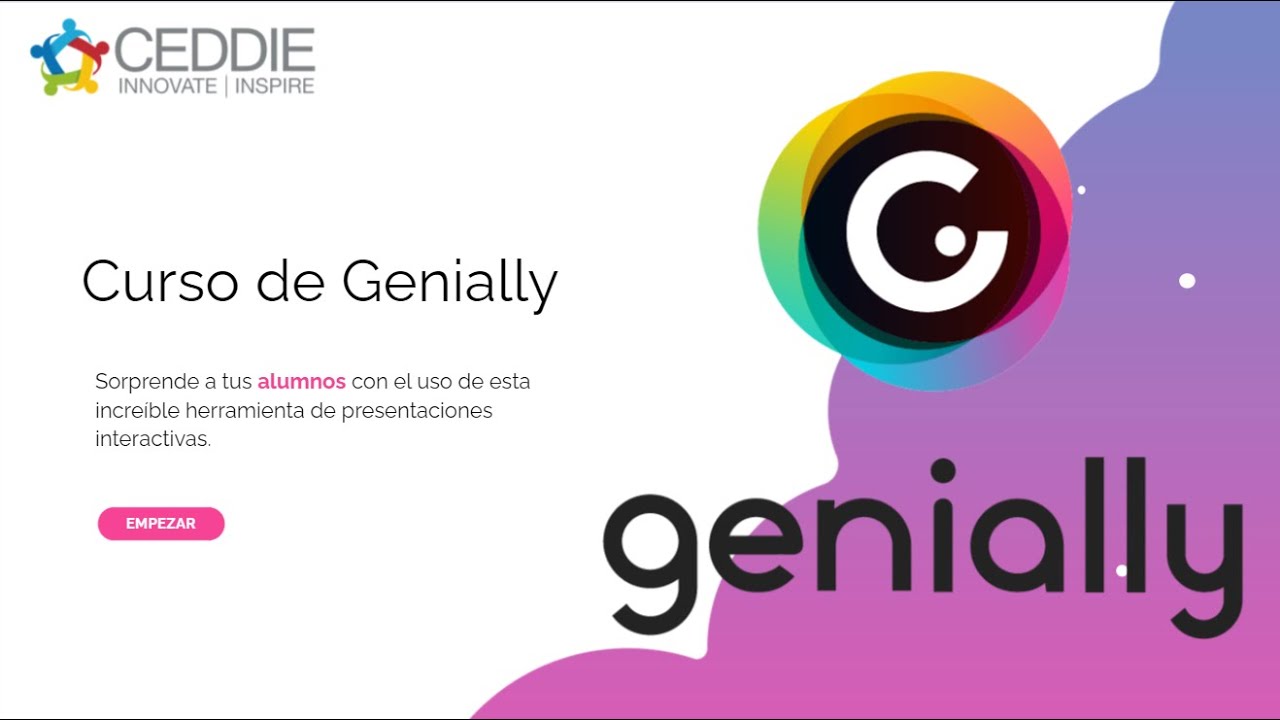 Curso de Genially 2021 CEDDIE 2/Sep/21 - YouTube
