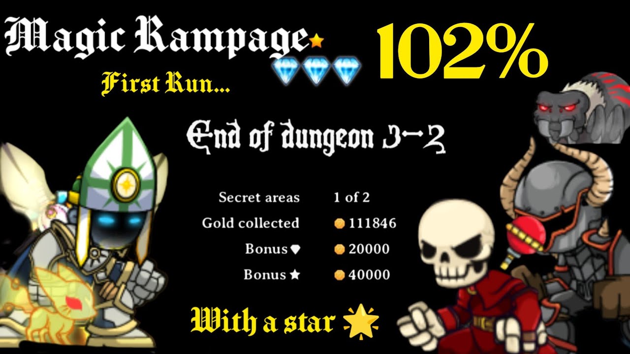 Magic Rampage | Level 22 | Chapter 3 | Dungeon 2 | Complete with a 🌟 ...