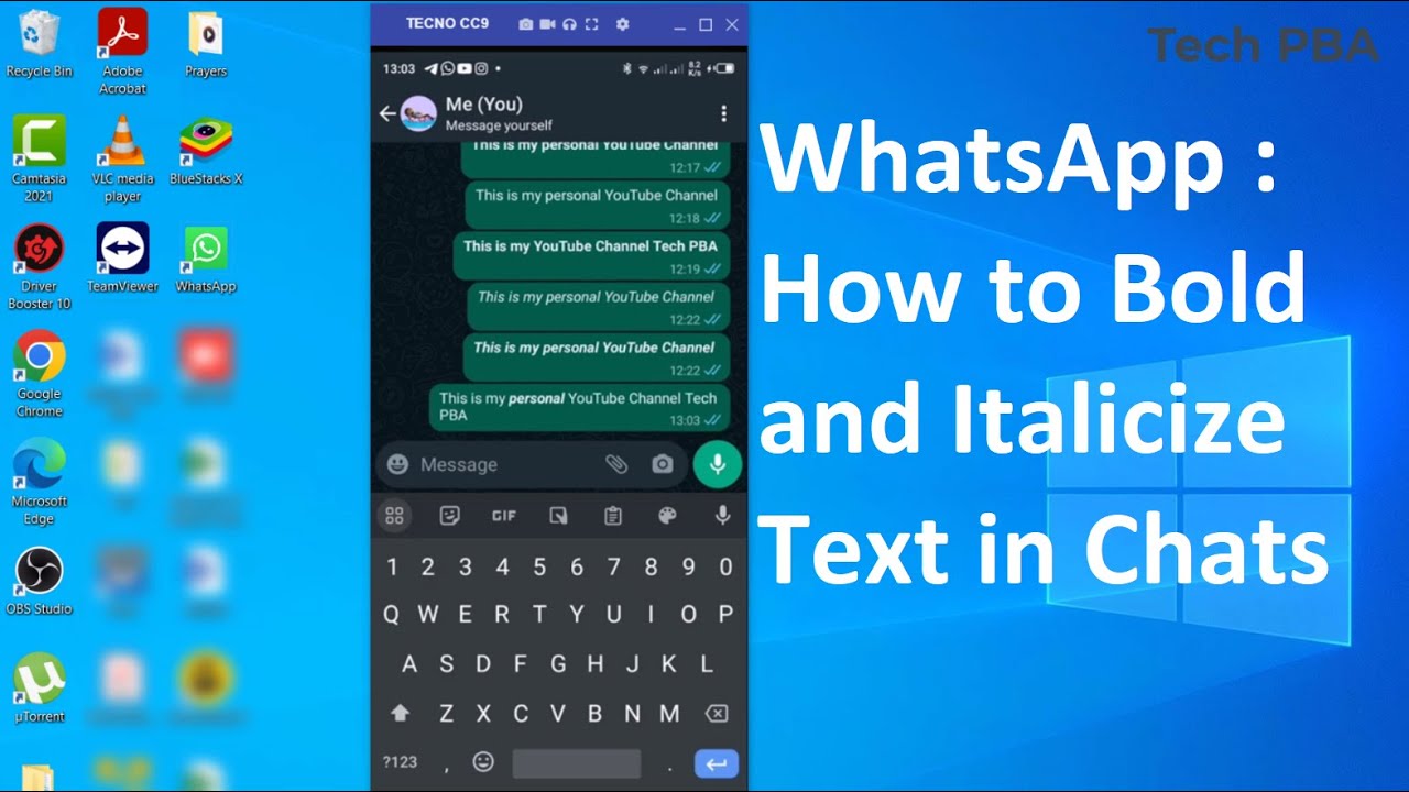 WhatsApp How To Bold And Italicize Text In WhatsApp Chats YouTube WhatsApp How To Bold And Italicize Text In WhatsApp Chats YouTube