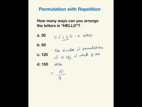Permutation Part 2 | With Repetition | SAT Math Problem - YouTube