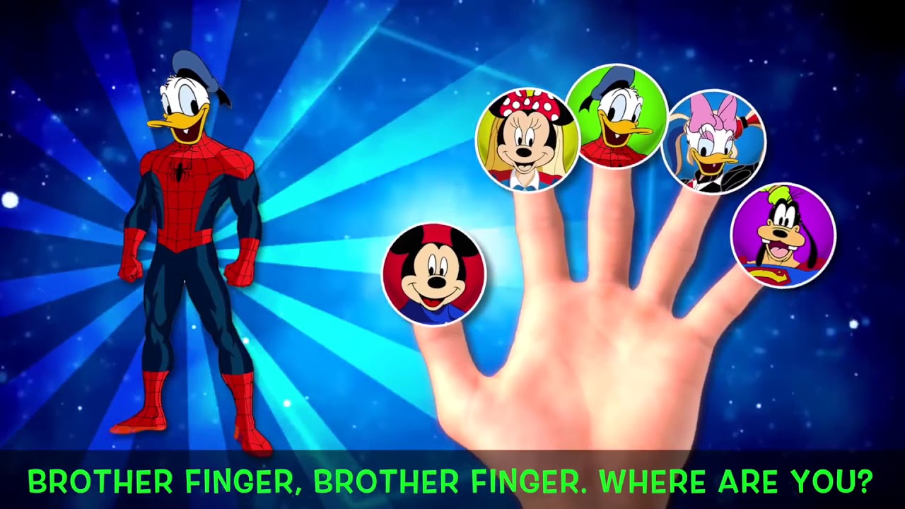 Mickey Mouse Spooky Adventure Finger Family Song - YouTube