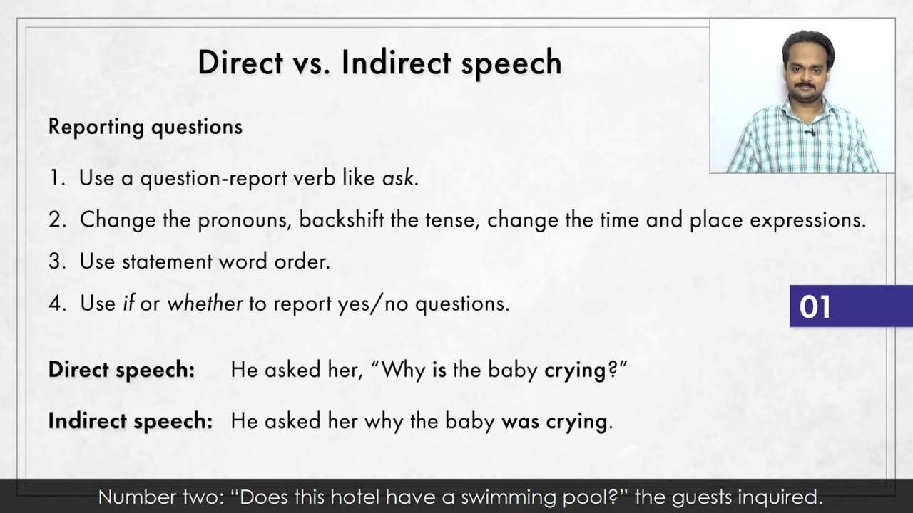 Direct/Indirect questions practice exercises - YouTube