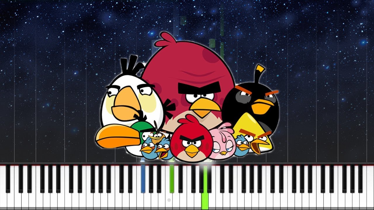 Angry Birds - Theme Song - PIANO TUTORIAL - YouTube