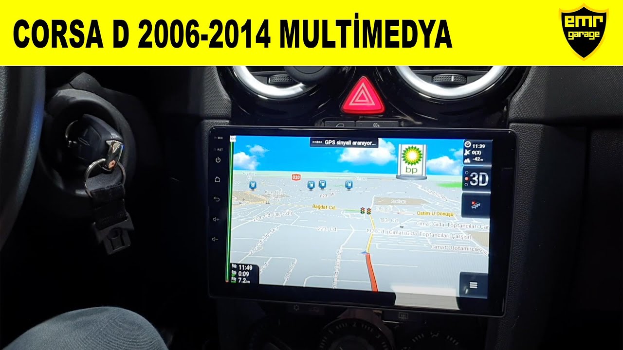 Opel Corsa D 2006-2014 yeni nesil android multimedya ekran inceleme ...