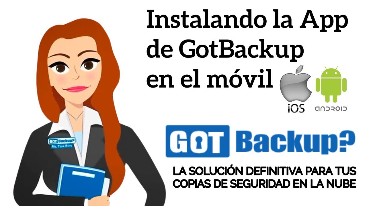Instalando la App de GotBackup en el móvil - YouTube