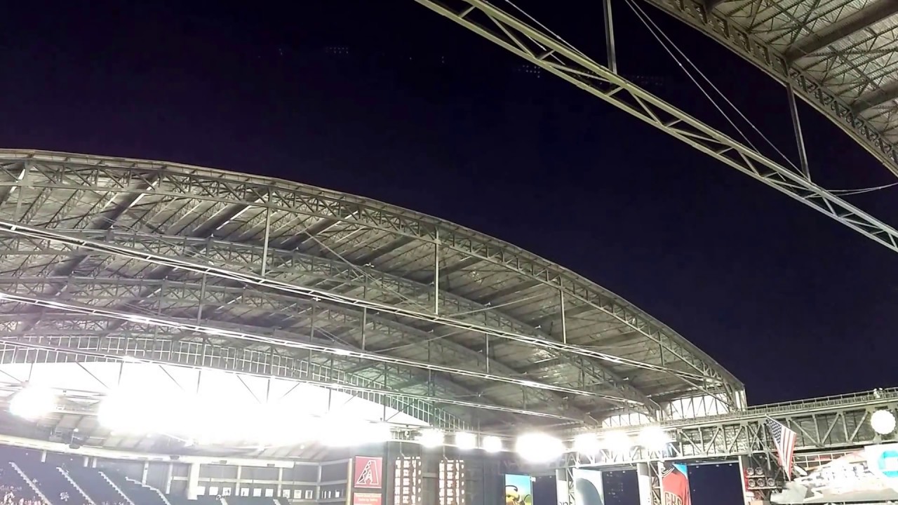 Chase Field Roof Opening - YouTube