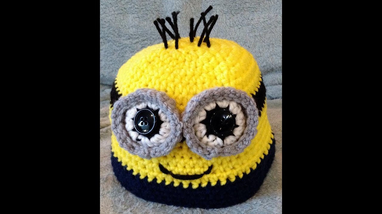 Small Minion Eye Tutorial | Crochet - YouTube