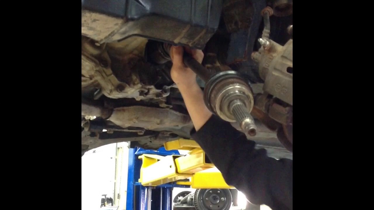 CV axle replacement - 1990 geo metro - YouTube