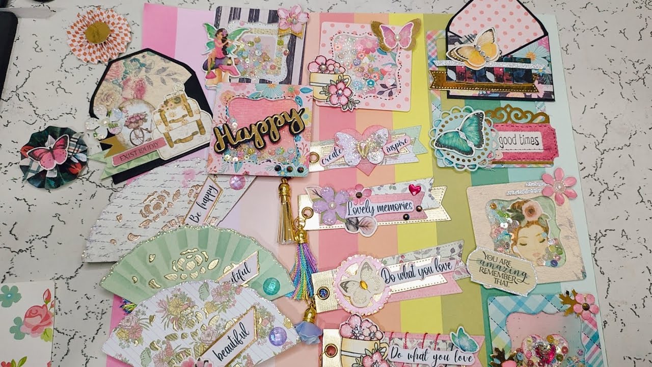 Diy scrapbook embellishments make and sell ideas (English) / flag, mini ...