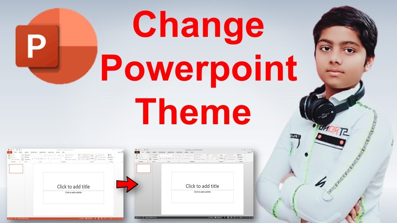 How To Change Powerpoint Theme | How to change Office Theme in ...