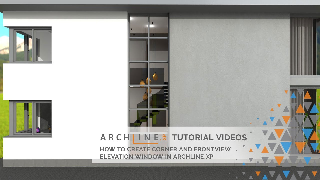 Corner Window in ARCHLine.XP Tutorial - YouTube