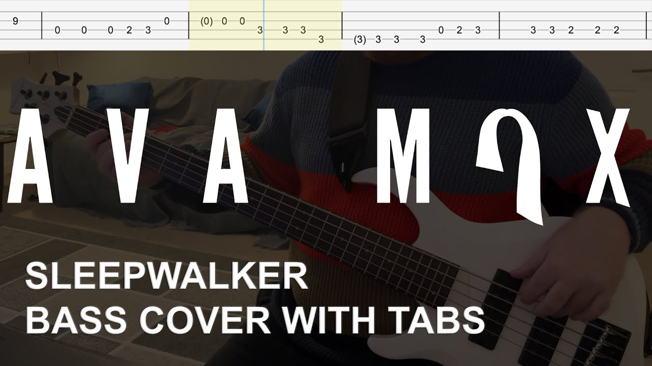 Ava Max - Sleepwalker (Bass Cover with Tabs) - YouTube