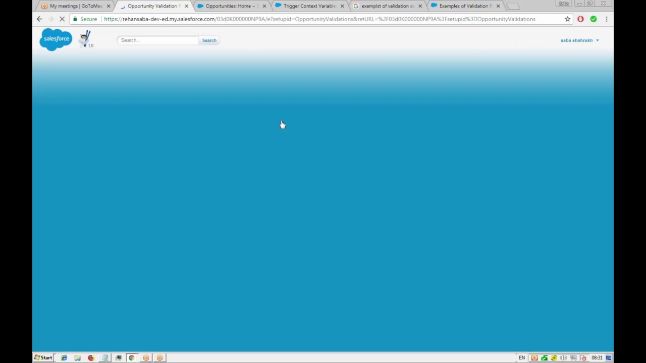 salesforce administration- Validation rule part 2 - YouTube