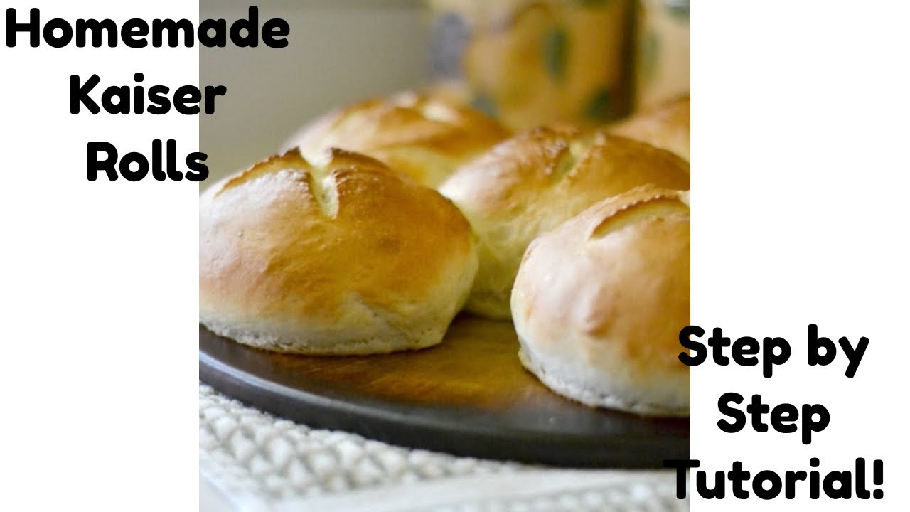 How to Make Homemade Kaiser Rolls Recipe / Kaiser Buns - YouTube
