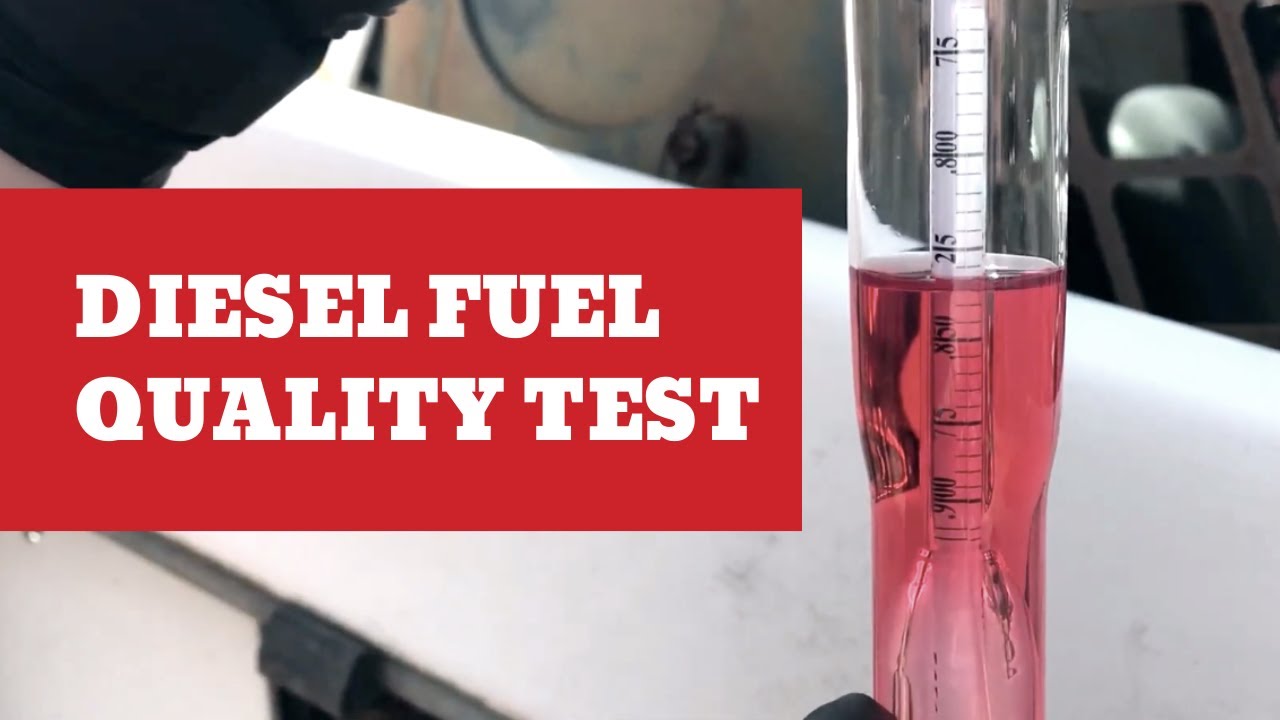 Diesel Fuel Quality Test On A Bobcat - YouTube