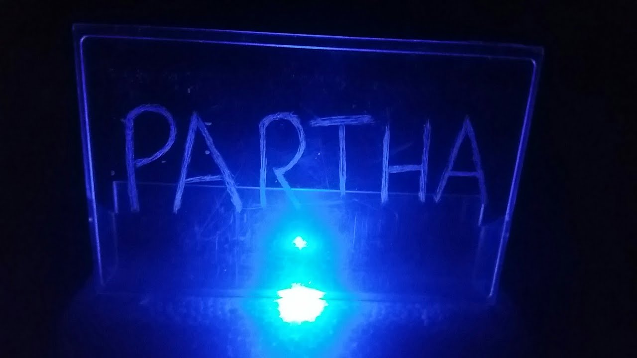 How to make a light sign at home - YouTube