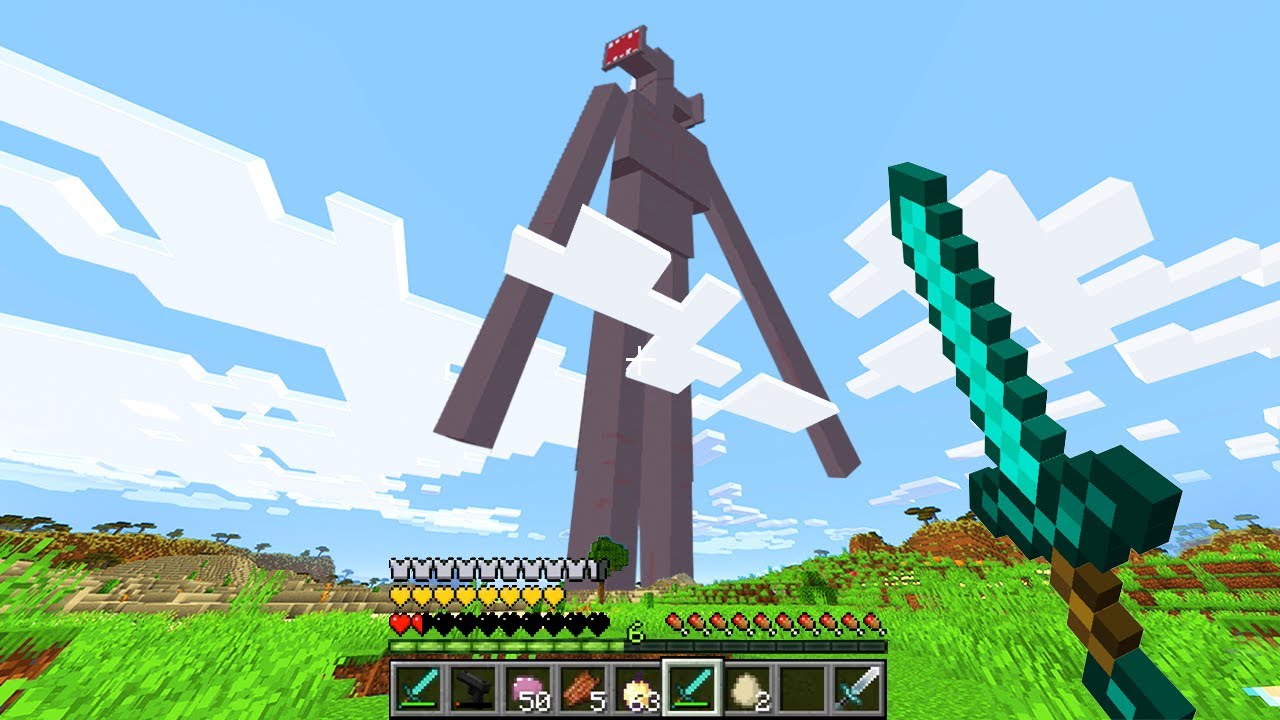 Fighting SIRENHEAD in Minecraft! - YouTube