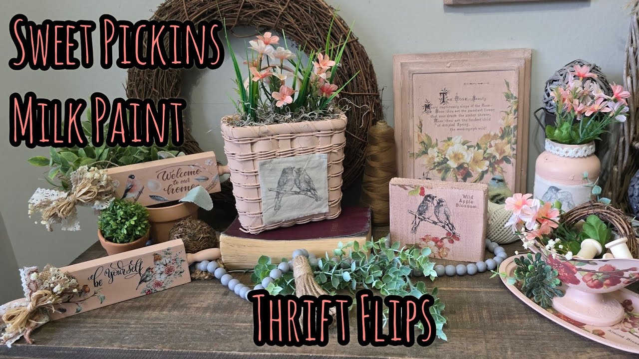 Using Sweet Pickins Milk Paint. Thrift Flips and DIYS Using the Color ...