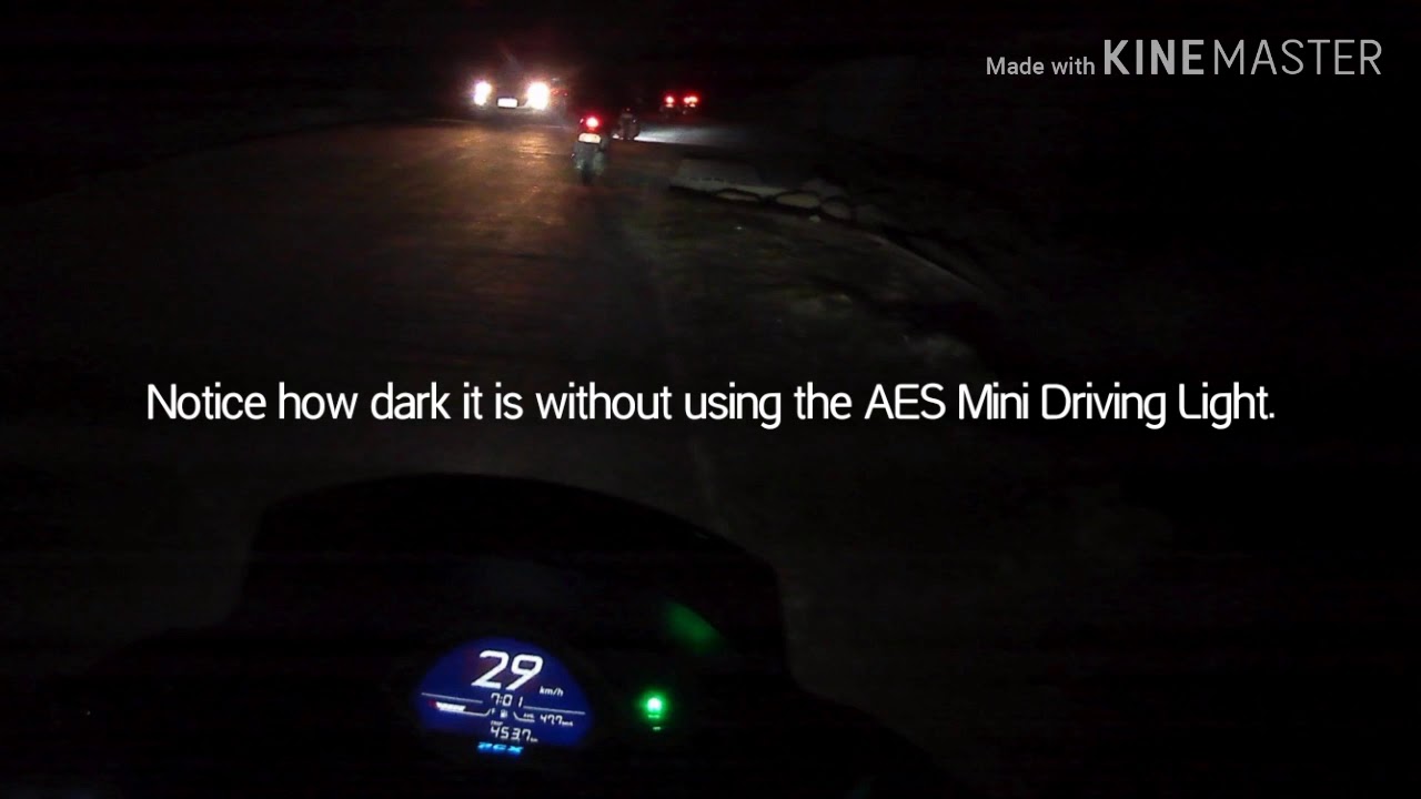 AES Mini Driving Light in Action - YouTube