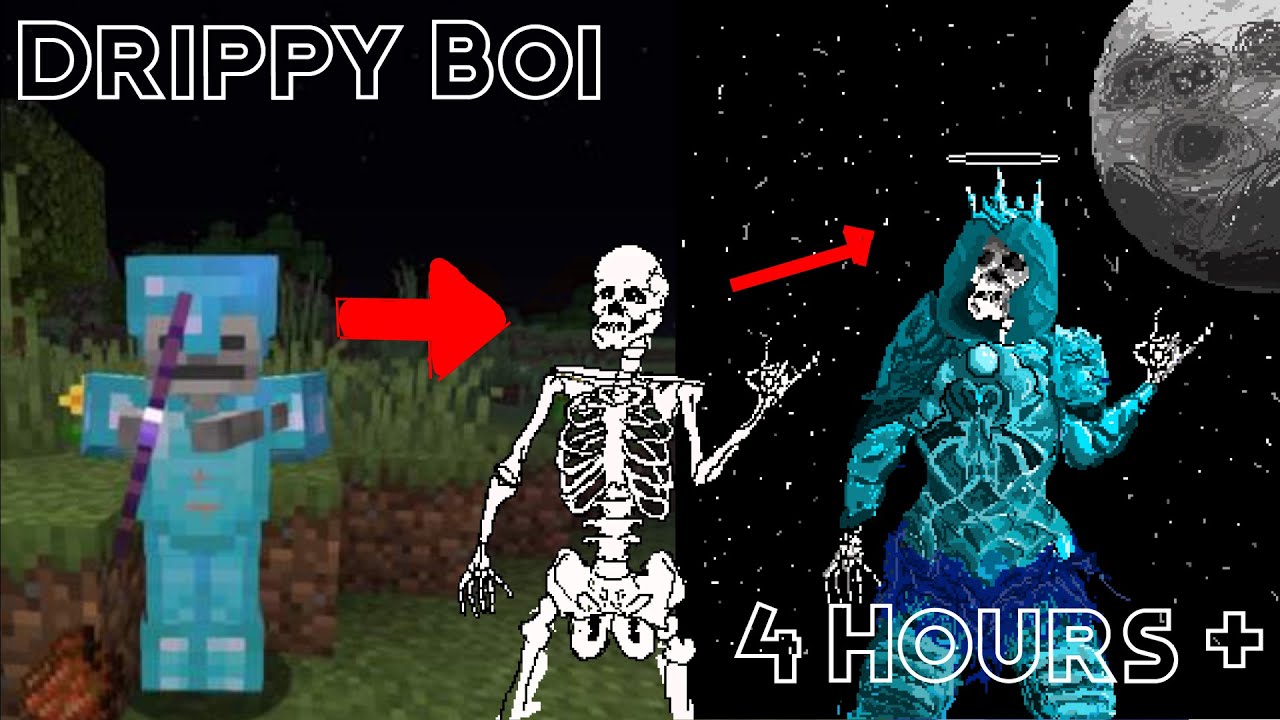 I Spent 4 hours Drawing a Drippy Skeleton - YouTube