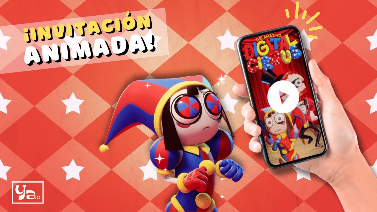 VIDEO INVITACION CUMPLEAÑOS DIGITAL CIRCUS / Invitación digital del ...