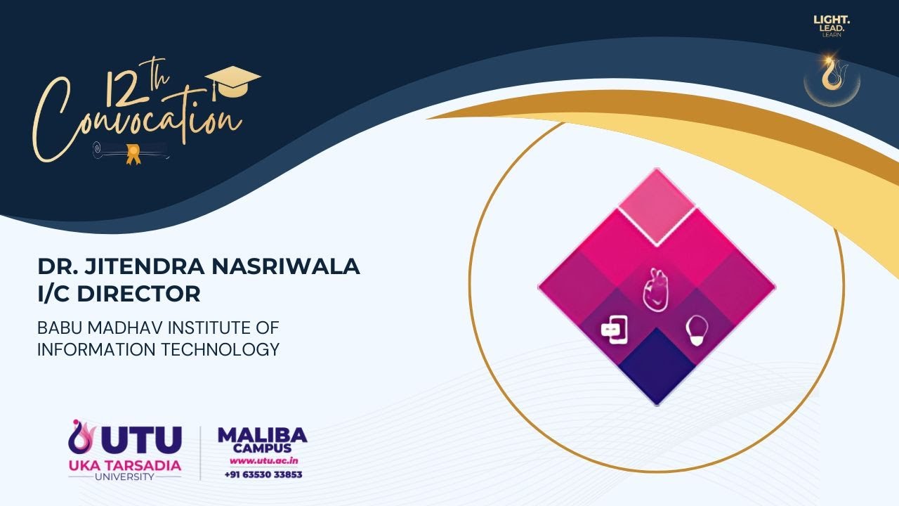 Testimonial: 12th Convocation-2024: Dr. Jitendra Nasriwala (I/C ...