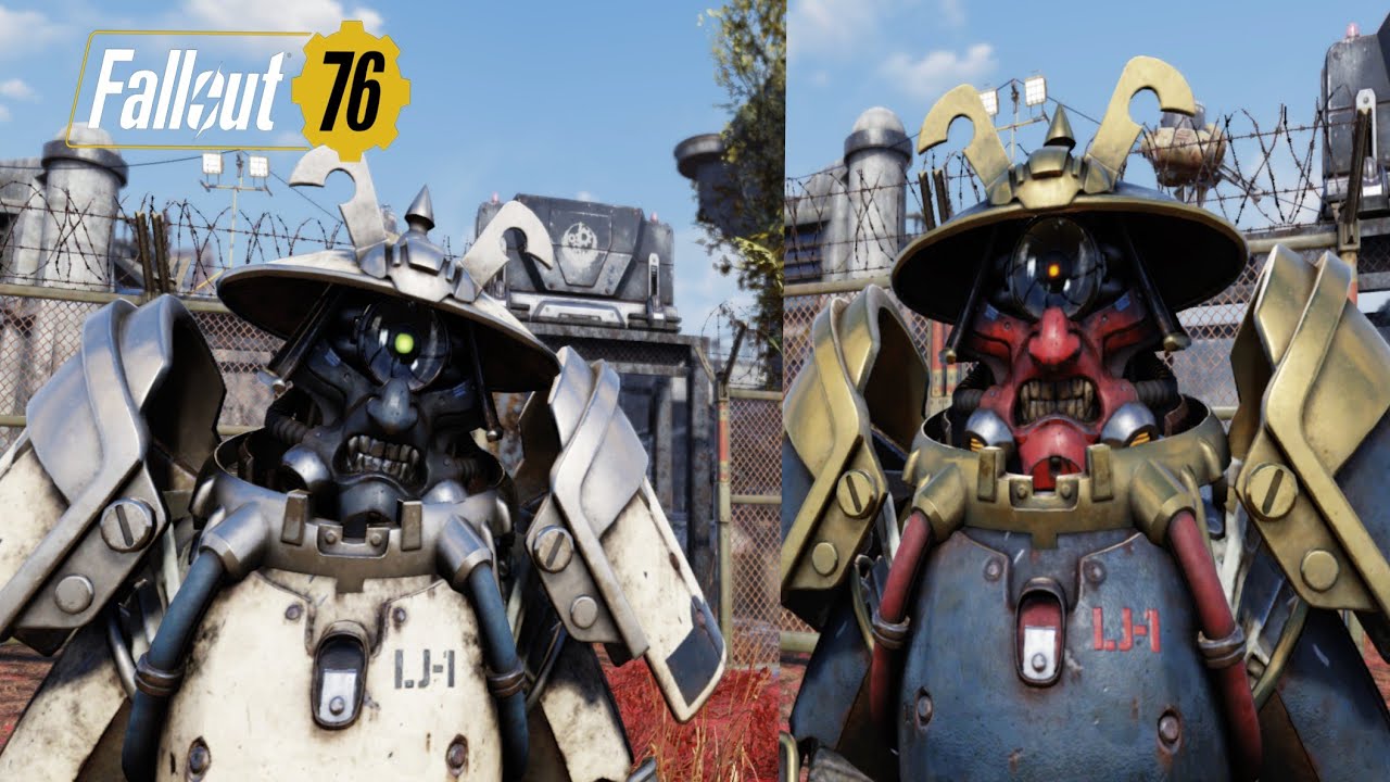 Fallout 76 | SamurEye Power Armor + Diabolical Power Armor | Showcase ...