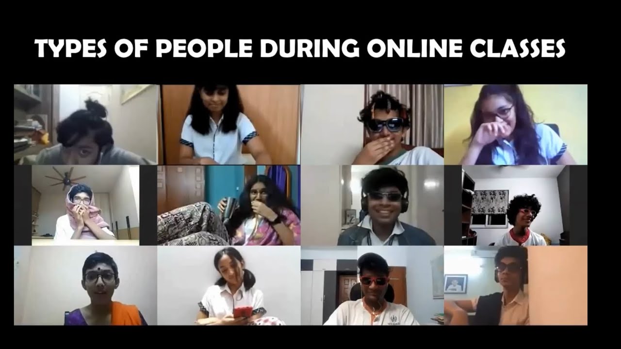 Types of people during online classes - YouTube