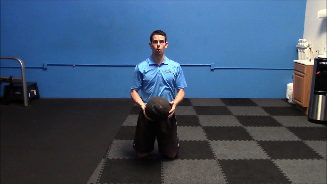 Tall Kneeling Face Away Rotational Medicine Ball Throw - YouTube