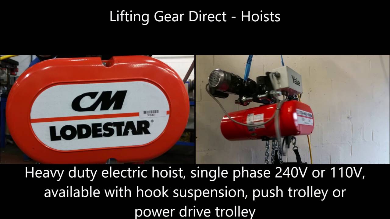 Electric Hoists - Lifting Gear Direct - YouTube