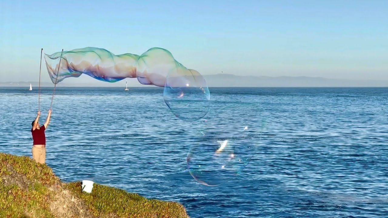 Epic Bubbles along West Cliff - YouTube