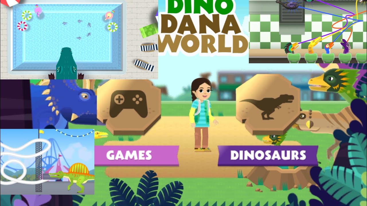 Dino Dana World🌍. Learn Dinosaurs names for kids🦕 Dino Games - YouTube