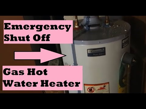 How to Quickly Turn off Leaking Gas Hot Water Heater (Emergency Water and Gas Shut Off Leaky ...