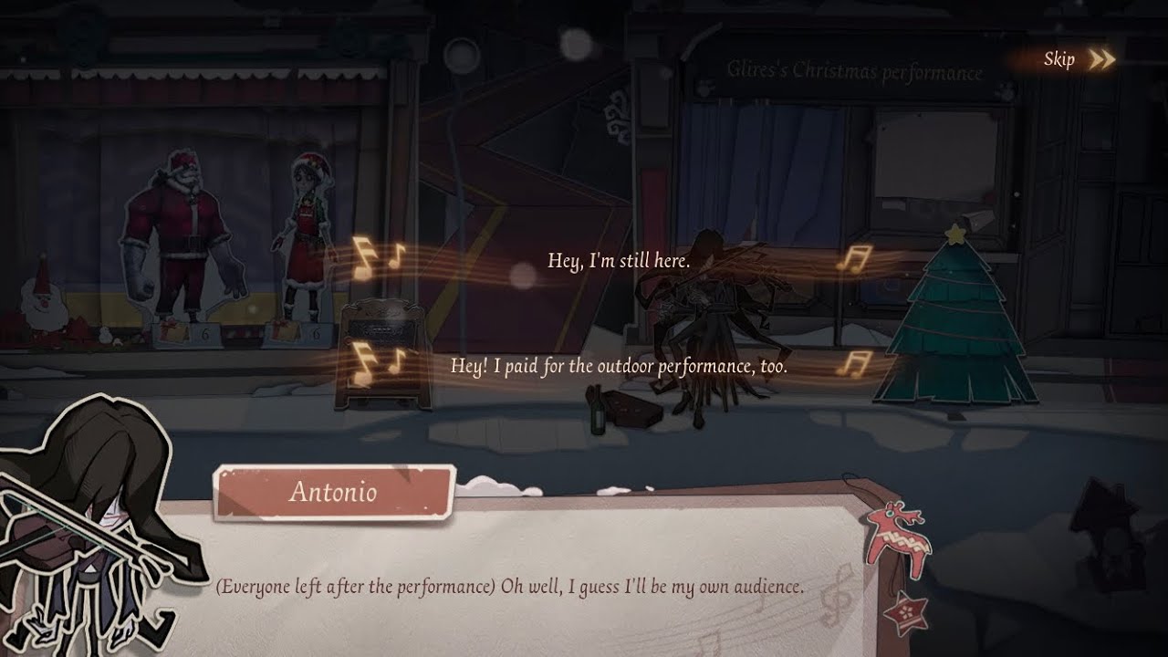 Antonio dialogue pt1 (eng) Identity V Christmas event 2020 - YouTube