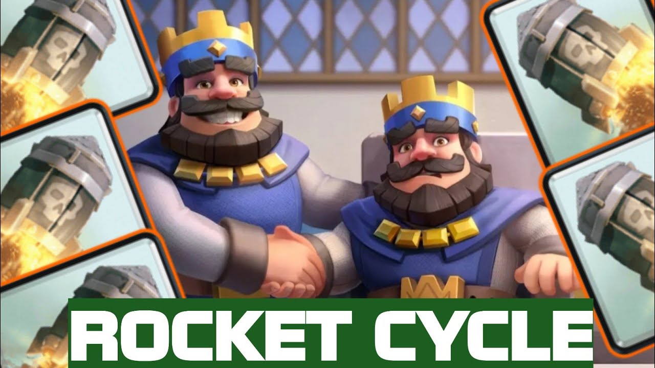 ROCKET CYCLE OP! SPELL CYCLE Clash Royale Rank Push Gameplay - YouTube