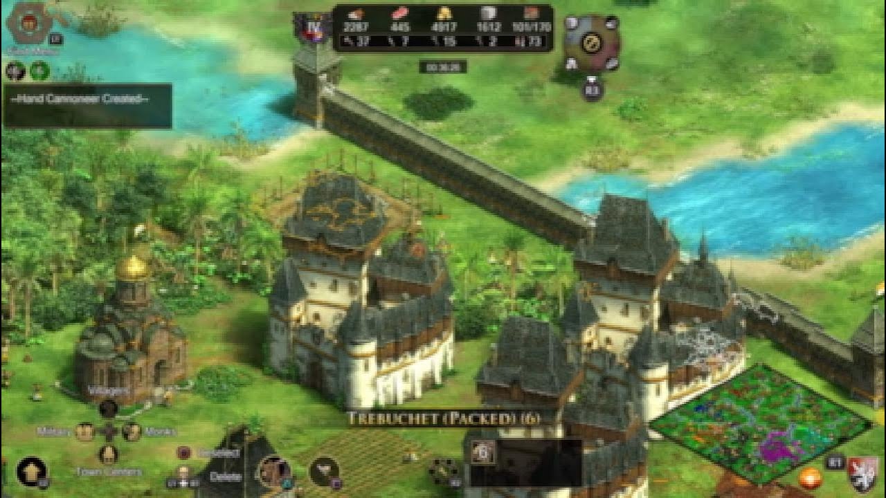 Age of Empires II - Epic 4v4 Battle - YouTube