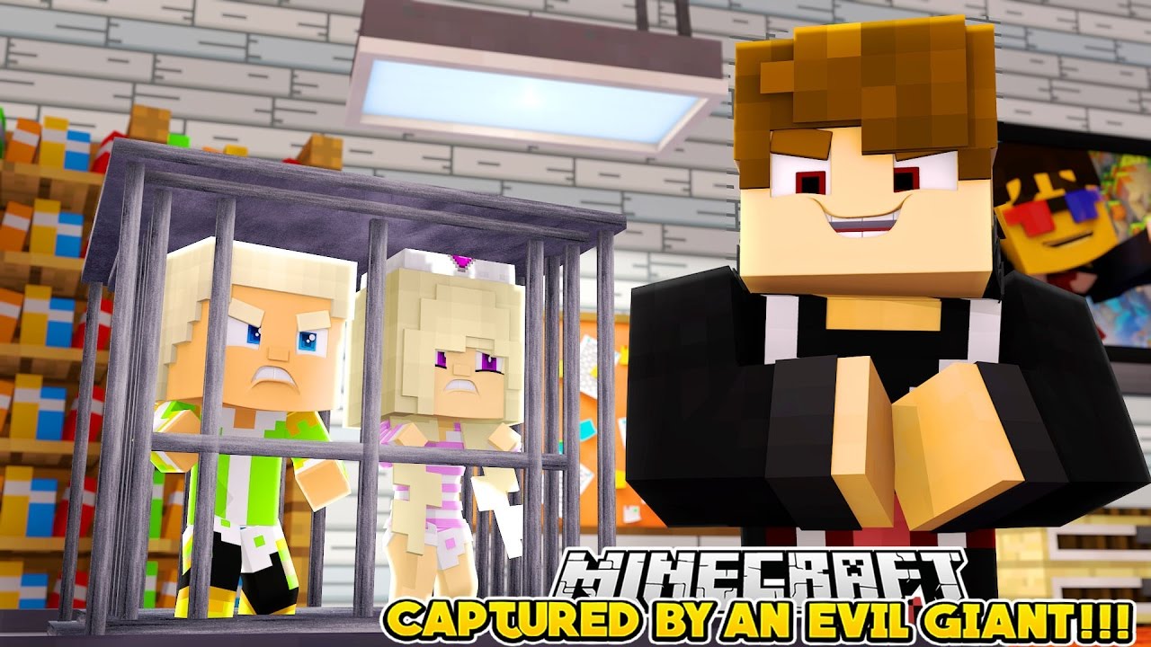EVIL GIANT CAPTURES US AND KEEPS US AS HIS PETS!!!- Baby Leah Minecraft ...