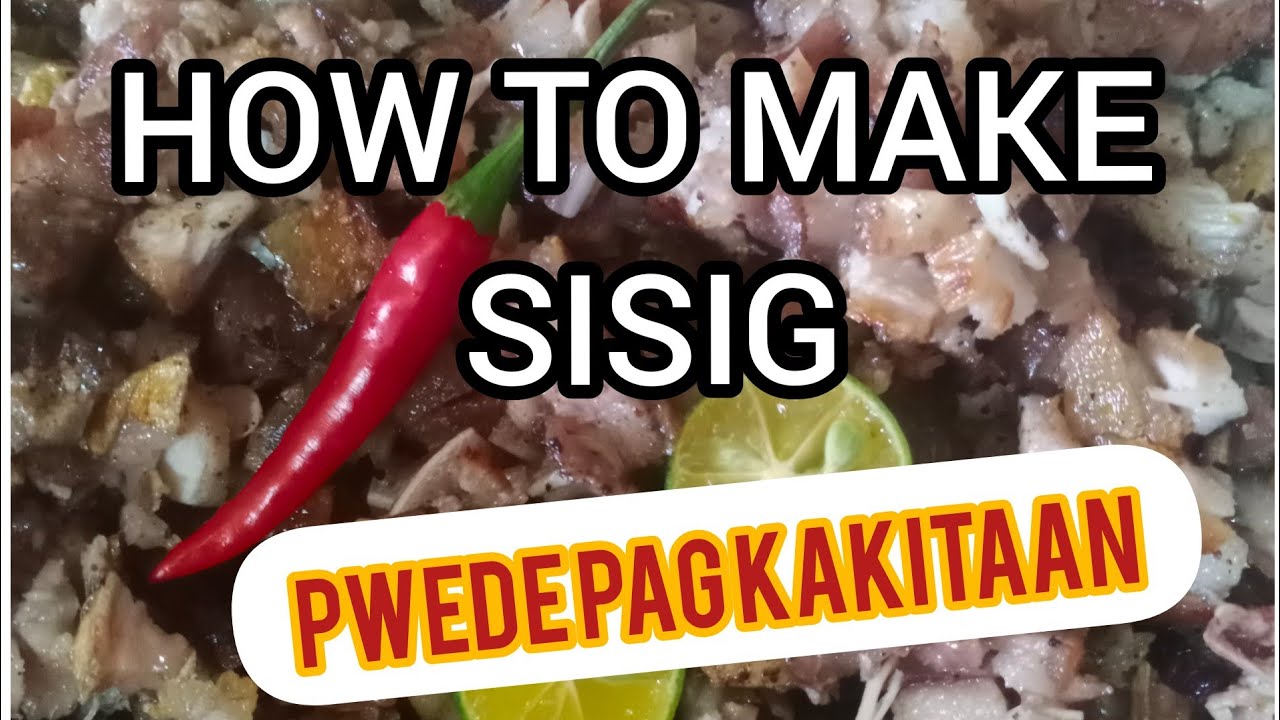 HOW TO MAKE SISIG (03) - YouTube