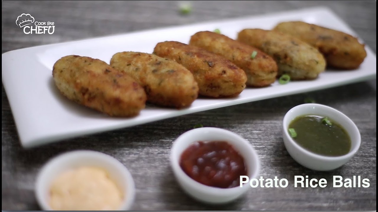 Potato Rice Balls Recipe by Chefu - YouTube