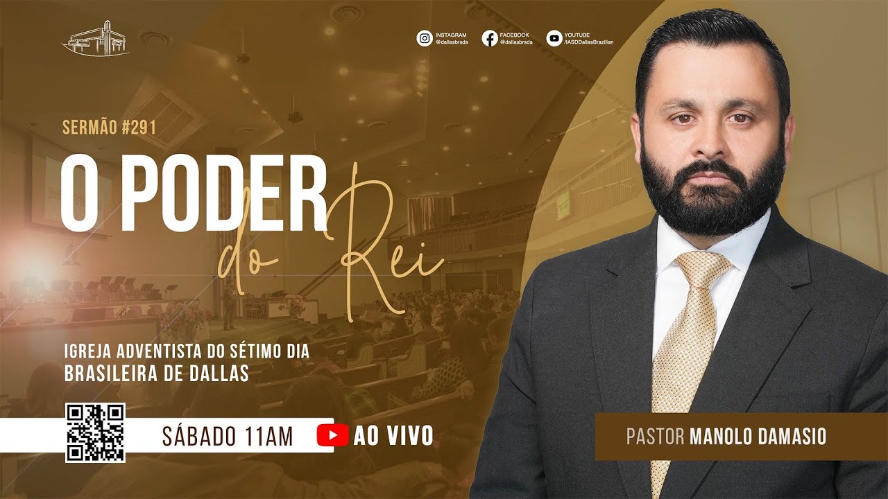 Sermão #291 I O poder do Rei — Pr. Manolo Damasio - YouTube