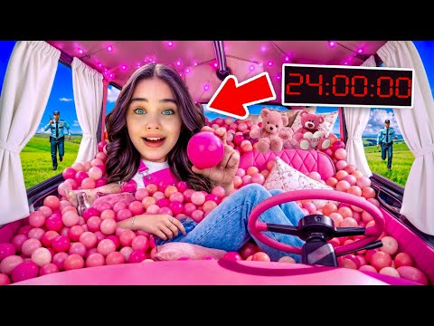 24 SAAT TINY CAR ARABADA KAL !! ARABAMIN İÇİNİ TOPLAR İLE DOLDURDUM !! ELİF SİNEM 